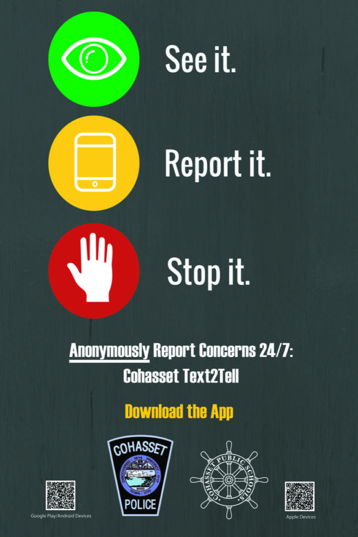 Text to Tip Line – Safe Harbor Cohasset Coalition
